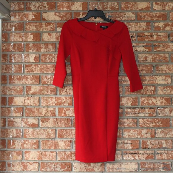 Dkny | Dresses | Dkny Red Dress | Poshmark